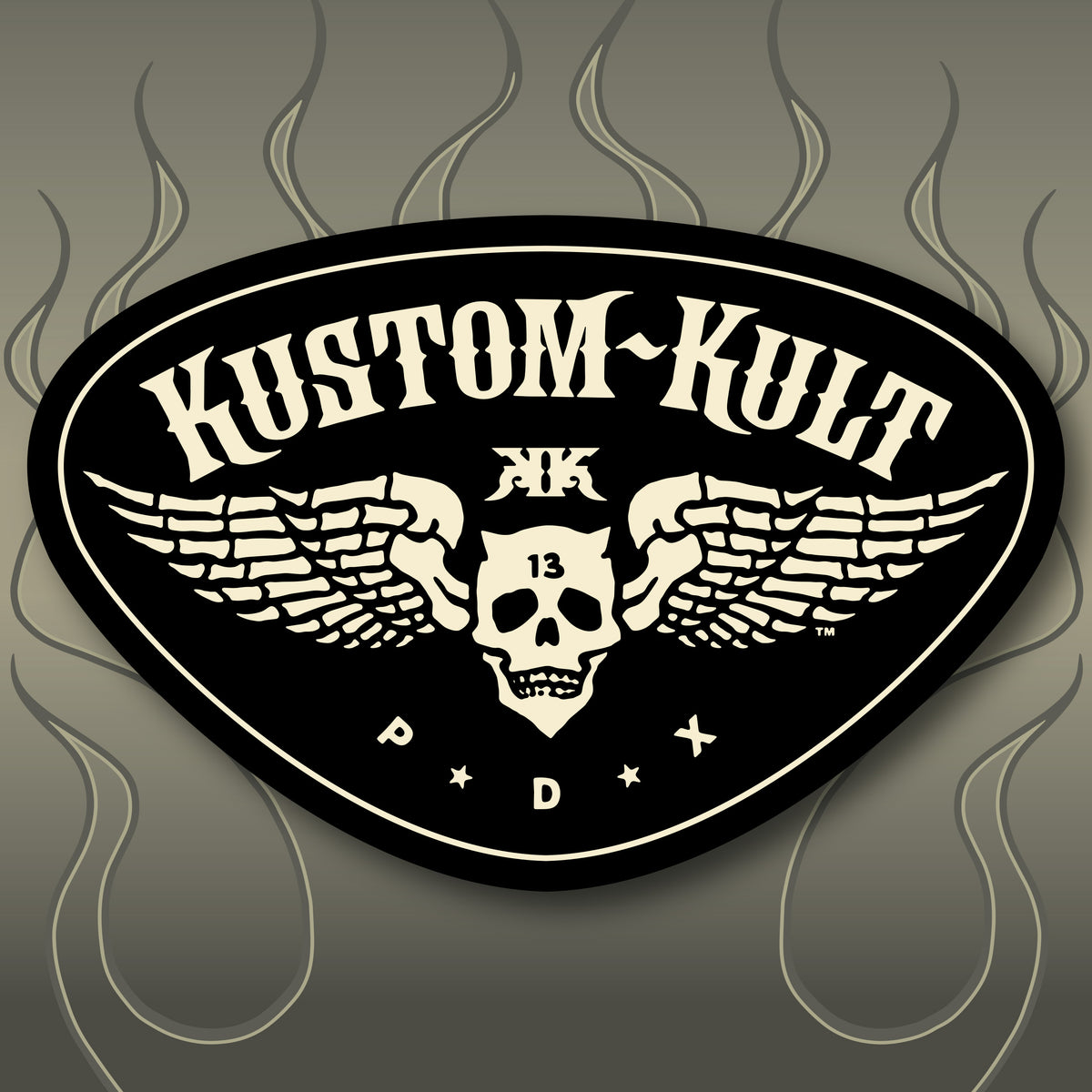 KUSTOM KULT LOGO STICKER – Gearheadforlife